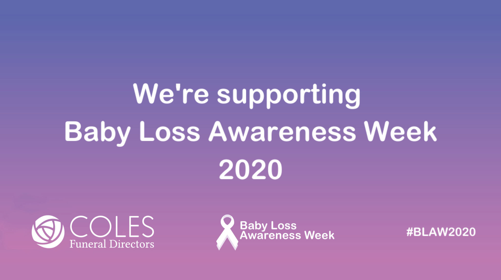 Coming Together for Baby Loss Awareness Week - Coles Funeral Directors